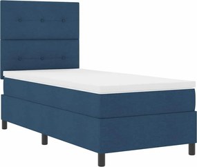Postel s boxspringem s čelo Modrá 80 x 200 cm textil 3339349