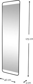 Nástěnné zrcadlo 46x175 cm Rex – Spinder Design