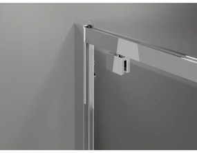 Mexen Exo, sprchový kout s křídlovými dveřmi 100 x 70 cm, 6mm čiré sklo, chromový profil, 8182-100-070-01-00