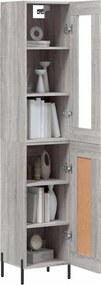 Skříň highboard šedá sonoma 34,5 x 34 x 180 cm kompozitní dřevo 3199503