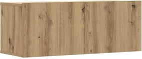 Sada 8 kusů nástěnné TV skříňka dub artisan kompozitní dřevo 3329010