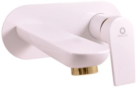 Slezák - RAV Vodovodní baterie umyvadlová vestavěná COLORADO bílá/zlato  Barva: Bílá/zlatá