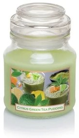 Bartek svíčka vosková v dóze 130g zelený čaj /pudink ze zeleného čaje s mixem citrusových plodů/