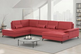 XXXLutz SEDACÍ SOUPRAVA, kůže, červená Sit & More - Sedací soupravy - 00014403971R