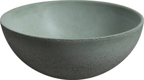 Sapho Sapho, MINOR betonové umyvadlo na desku, průměr 26cm, zelená mat, MR26023