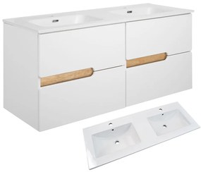 Comodo Koupelnová skříňka s keramickým dvojumyvadlem Spectrum W 120