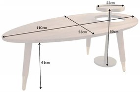 Konferenční stolek Gatsby 110cm hnědé zlato Mango/ 43348