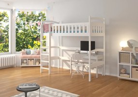 Patrová postel mezzanine s matrací MIAGO 200x90