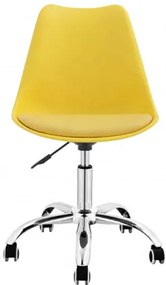 Bestent Kancelářská židle žlutá skandinávský styl BASIC