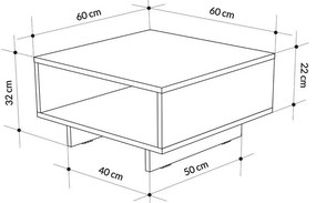 Konferenční stolek Hola Anthracite