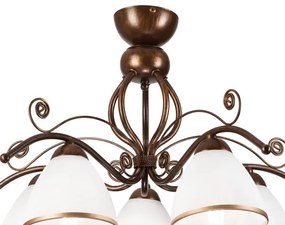 Brilagi - LED Přisazený lustr ANTICO 5xE27/60W/230V bronz patina