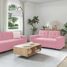 Set pohovek 3 ks Růžová samet 3324642