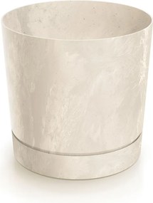 PRO Květináč TUBO P BETON EFFECT 14,8cm pískový