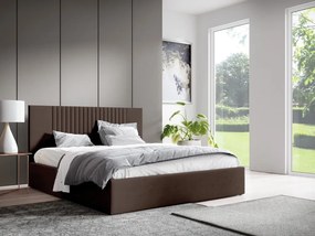 Eka Čalouněná postel LINA 90x200 cm Barva látky Trinity: Černá (Trinity 2316), Úložný prostor: Bez úložného prostoru