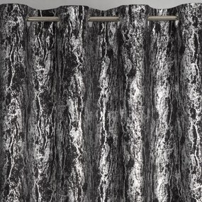 ZATEMŇOVACÍ ZÁVĚS NA KROUŽCÍCH ELISE 140X250 CM ČERNÁ