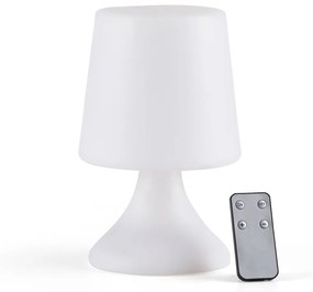 Bílá LED stolní lampa na dálkové ovládání (výška 25,5 cm) Midnat – Villa Collection