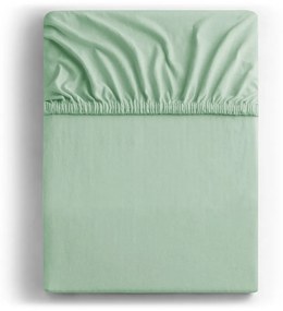 Světle zelené napínací prostěradlo jersey 120x200 cm Amber – DecoKing