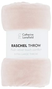Růžový přehoz 200x240 cm Raschel – Catherine Lansfield
