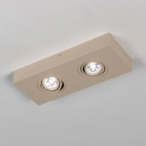 Stropní LED svítidlo Spot Quality Quadra 2 Taupe