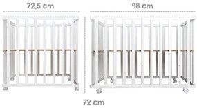 Bílá dětská ohrádka 100x75 cm Roba style – Roba