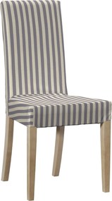 Potah na židli IKEA  Harry, krátký barva tmavě modrá látka vzorované