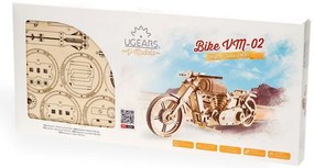 Ugears 3D dřevěné mechanické puzzle VM-02 Motorka (chopper)