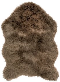 Tmavě hnědá umělá kožešina Tiseco Home Studio Sheepskin, 60 x 90 cm