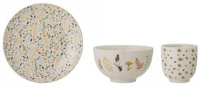 Bloomingville Dětská keramická sada nádobí Harvest - 3 ks, multi barva, keramika