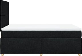 Box spring postel s matrací černá 120x190 cm textil 3291214