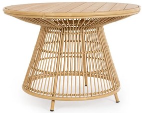 BIZZOTTO zahradní ratanový stůl ADELMA světlý ø110 cm 0660428