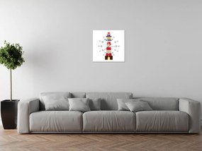 Gario Obraz s hodinami Barevný maják Rozměry: 40 x 40 cm