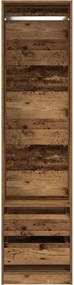 Šatní skříň old wood 50 x 50 x 200 cm kompozitní dřevo 3318628
