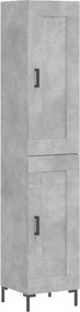 Skříň highboard betonově šedá 34,5x34x180 cm kompozitní dřevo 3200453