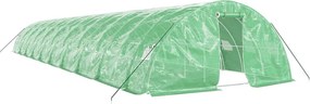 Skleník s ocelovým rámem zelený 100 m² 20 x 5 x 2,3 m 3188091
