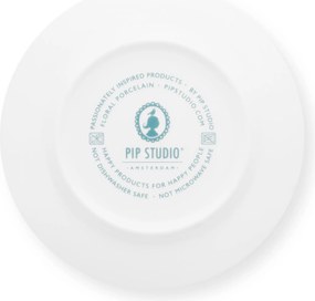 Pip Studio Flower festival talíř Ø17cm, modrý (dezertní talířek)