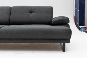 Atelier del Sofa 3-místná pohovka Mustang - Anthracite, Antracitová