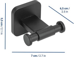 Matně černý háček bez vrtání nerezový Porto – Wenko