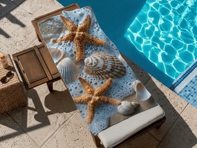 Rychleschnoucí plážová osuška SEA STARS barevná 70 x 140 cm, 100% mikrovlákno