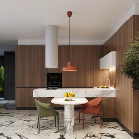 Sollux Lighting Závěsné svítidlo BILO okrově červené