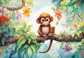 Postershop Fototapeta vliesová: For Children Animals Monkey - 312x219cm