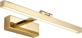 Toolight Toolight, LED koupelnové svítidlo, 400 mm, 6W, 4000K, 500lm, zlatá lesklá, APP1860-1W, OSW-66013