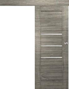 posuvné interiérové dveře na stěnu vasco doors IBIZA model 4 Průchozí rozměr: 70 x 197 cm, Orientace dveří: Levé dveře, Dekor: Dub stříbrný