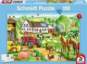 SCHMIDT Puzzle Na farmě / 100 dílků / od 6 let