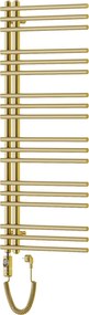 Mexen Neptun, elektrické topné těleso 1200 x 500 mm, 600 W, zlatá lesklá, W101-1200-500-2600-50