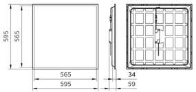 Philips - LED Podhledový panel LED/34W/230V 4000K UGR<22 IP40
