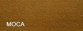 Krajča Jednolůžková postel z masivu Simona 80 x 200 cm Povrchová úprava: Moca, Druh dřeva: Borovice