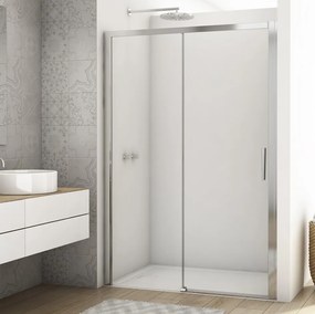 Sanswiss DIVERA D22S2B posuvné sprchové dveře 100 cm Šířka: 1000 mm, Profil: Aluchrom, Sklo: Bílé linky 88