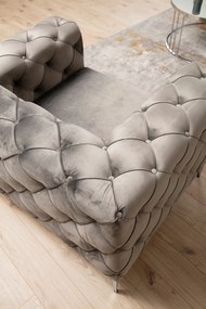 Atelier del Sofa 3-místná pohovka Como 3 Seater - Anthracite, Antracitová