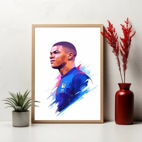 Plakát - Mbappé: Rychlost a Elegance - Limitka - Fotbalové Legendy