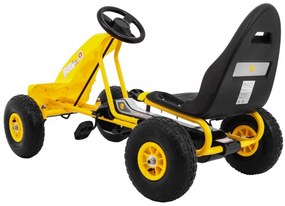 RKToys Dětská motokára Gokart Champion Žlutá